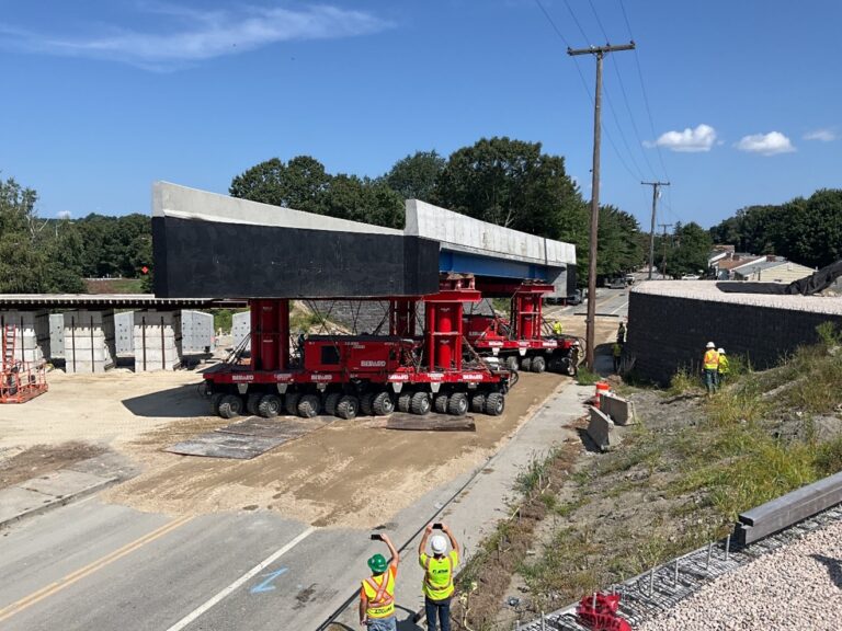 Lochner Oversees SPMT Bridge Move in Rhode Island - Lochner